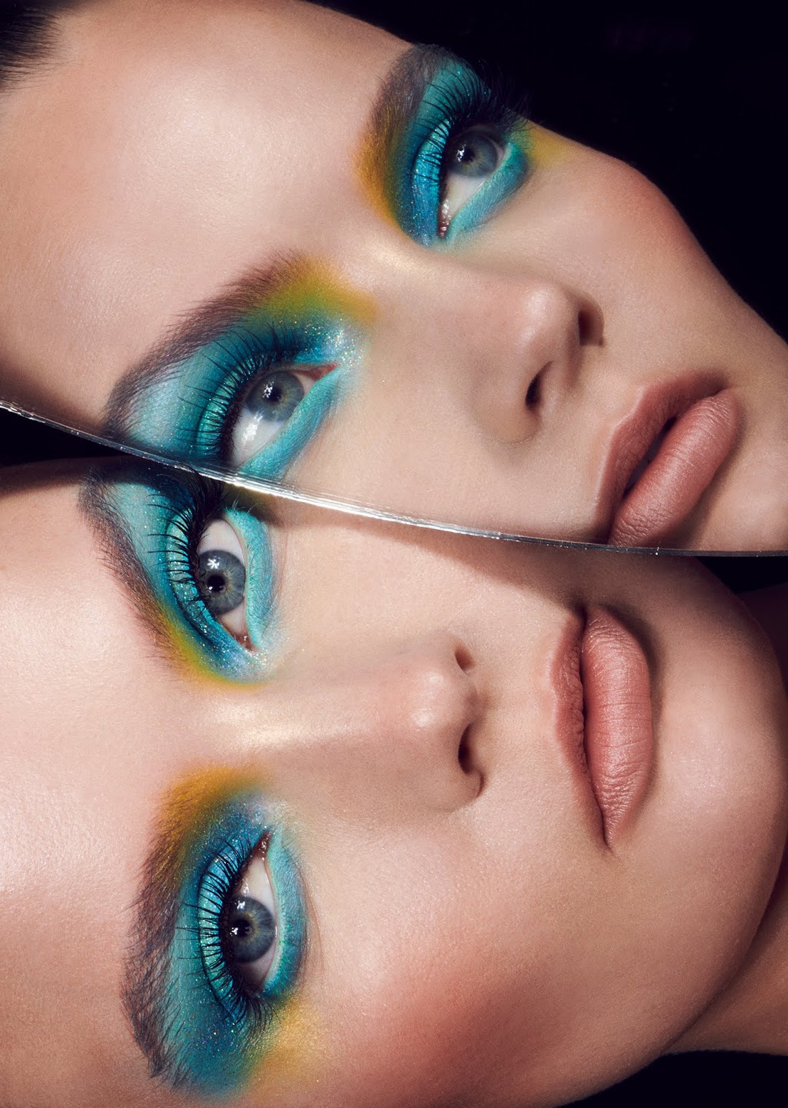 New Wave Bowie Creative Glitter Makeup with model Caitlin Lawson ...