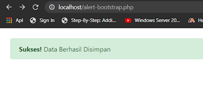 Cara membuat auto close alert bootstrap 4 - Hakko Blog's
