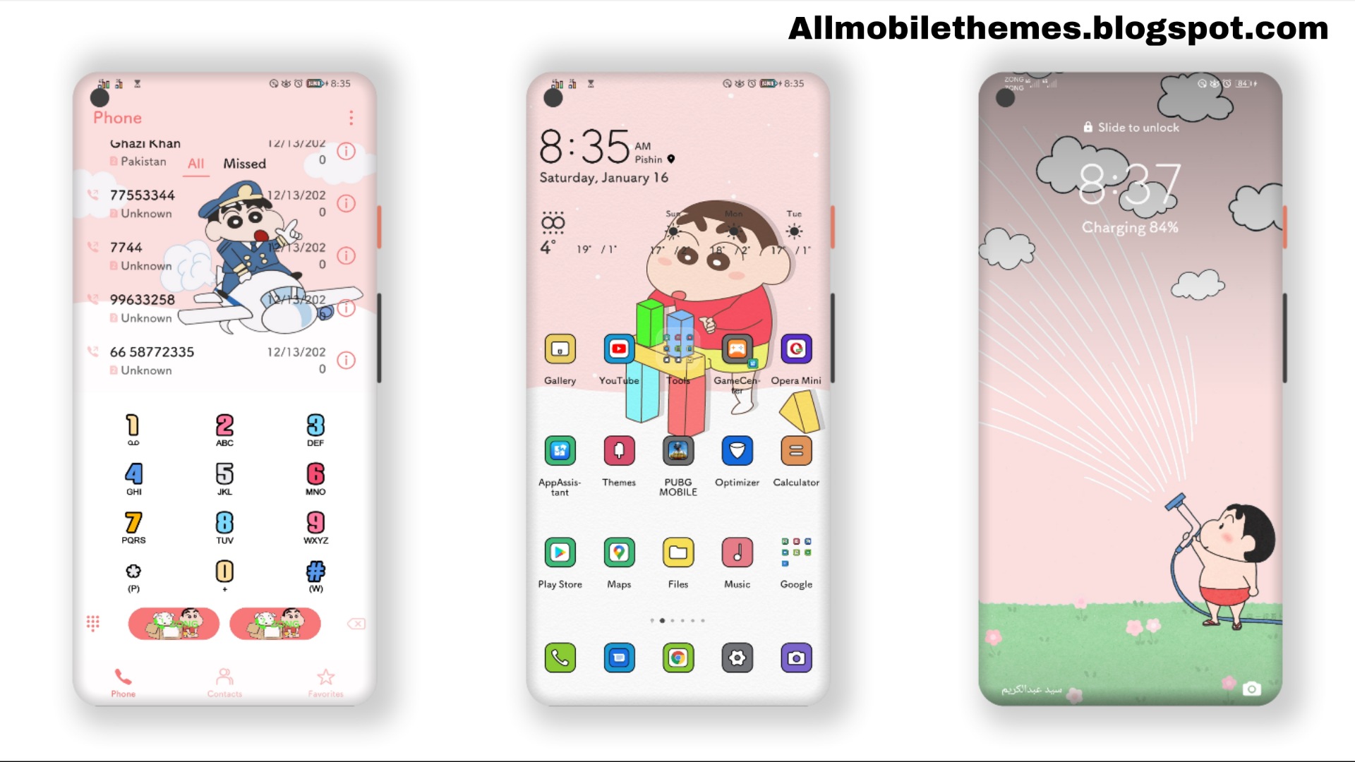 Crayon Shin Chan cute Huawei Theme For Emui 11 Emui 10.1 and Emui 10