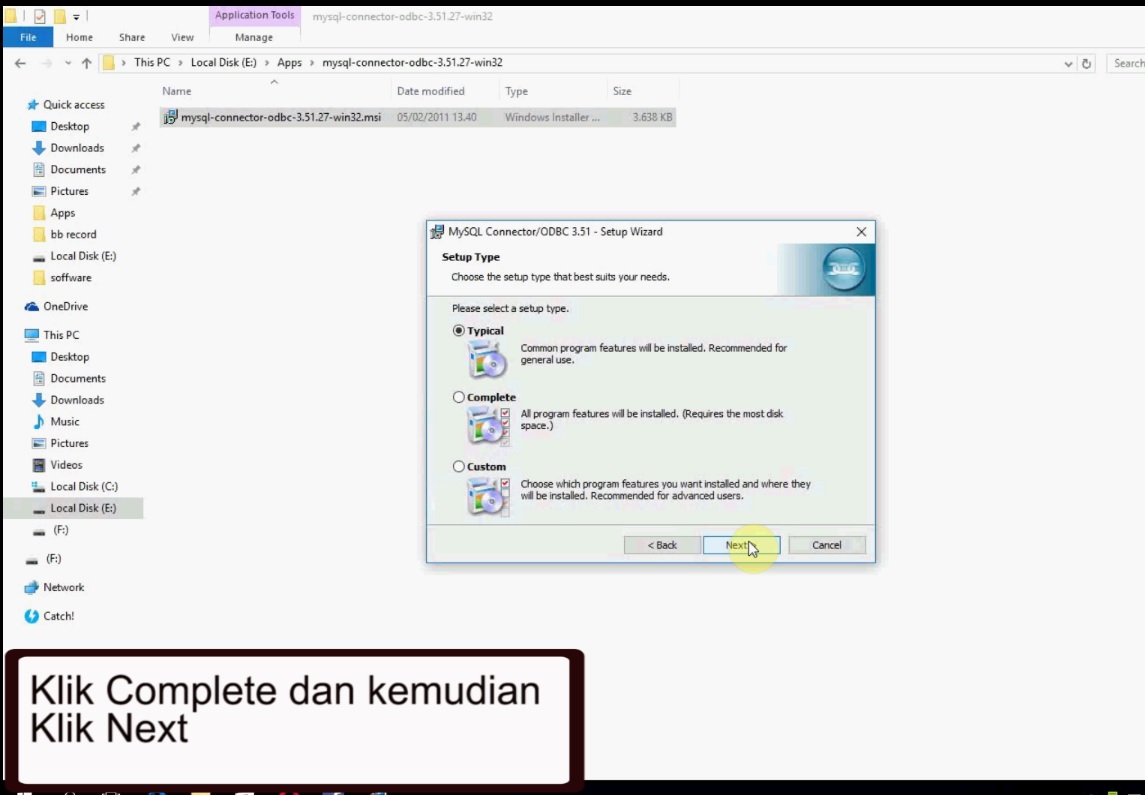 Install Mysql Connector ODBC pada windows 8 atau windows 10
