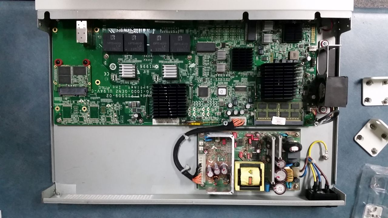Inside a Fortigate 100D Fortinet Firewall