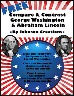 Johnson Creations: FREE Compare & Contrast George Washington & Abraham ...