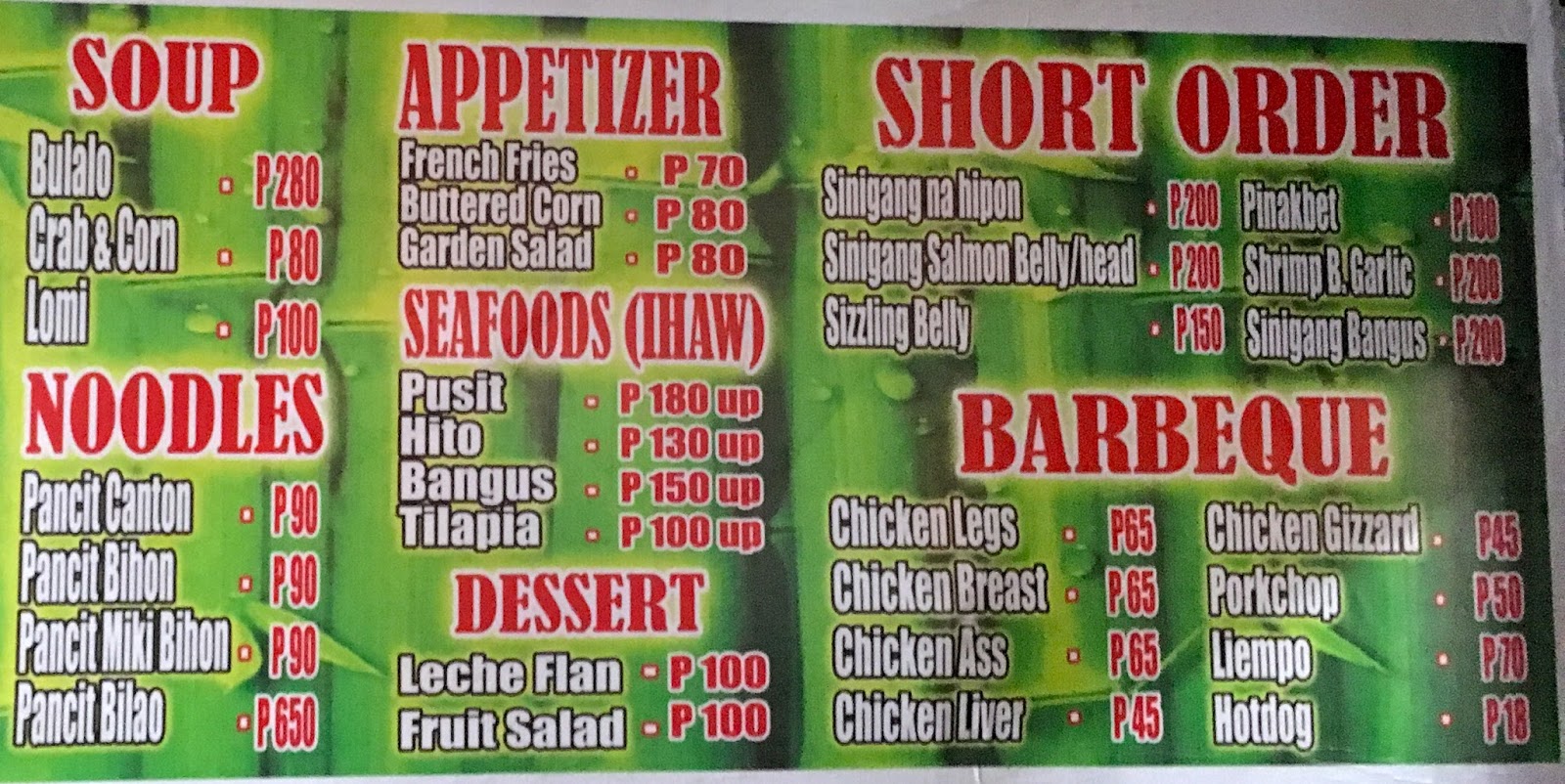 Anything Under The Sun: Funnside Ningnangan Menu with Price
