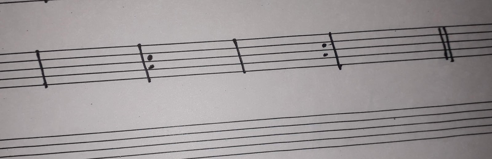 Dotted Half Note or Dotted Minim Ties and Repeat Signs