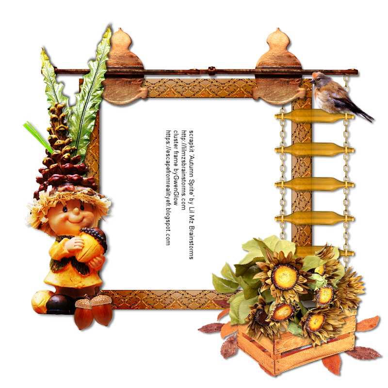 Escape From Reality Blog: FTU 'Autumn Sprite' Cluster Frames LMB