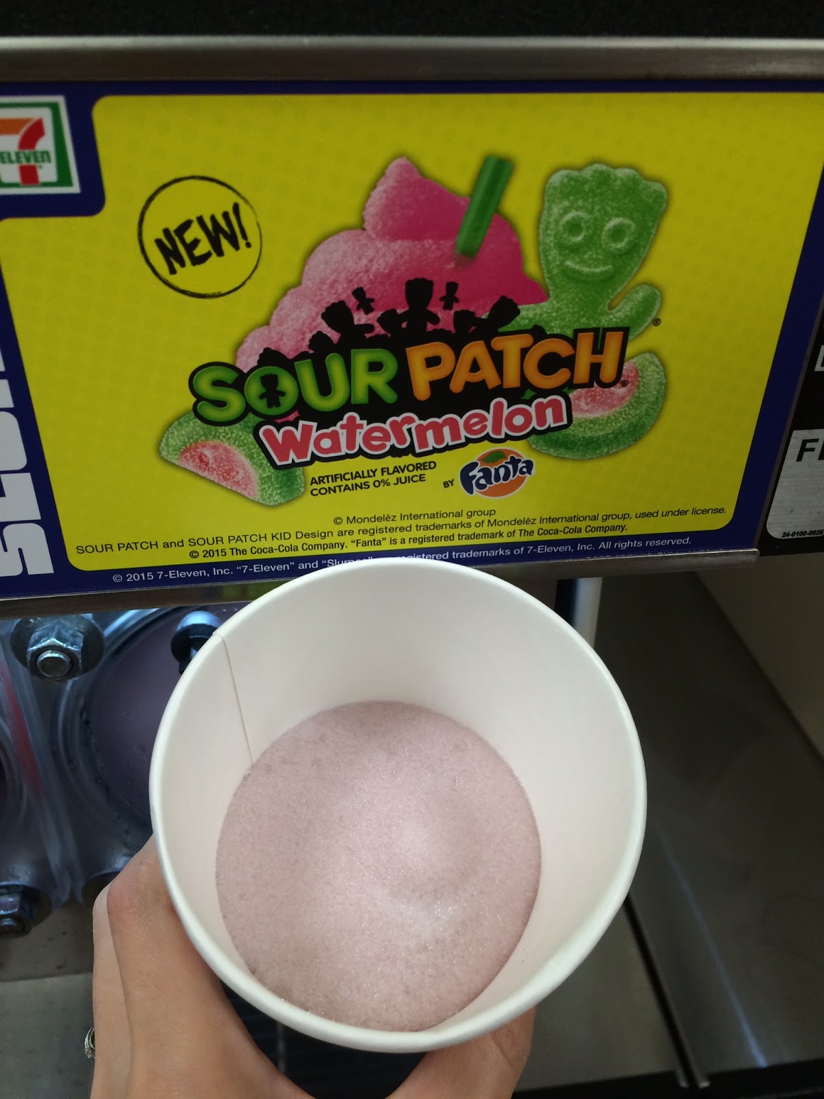Sour Patch Watermelon Flavored Slurpee From Seven-Eleven / セブンイレブンのサワー ...