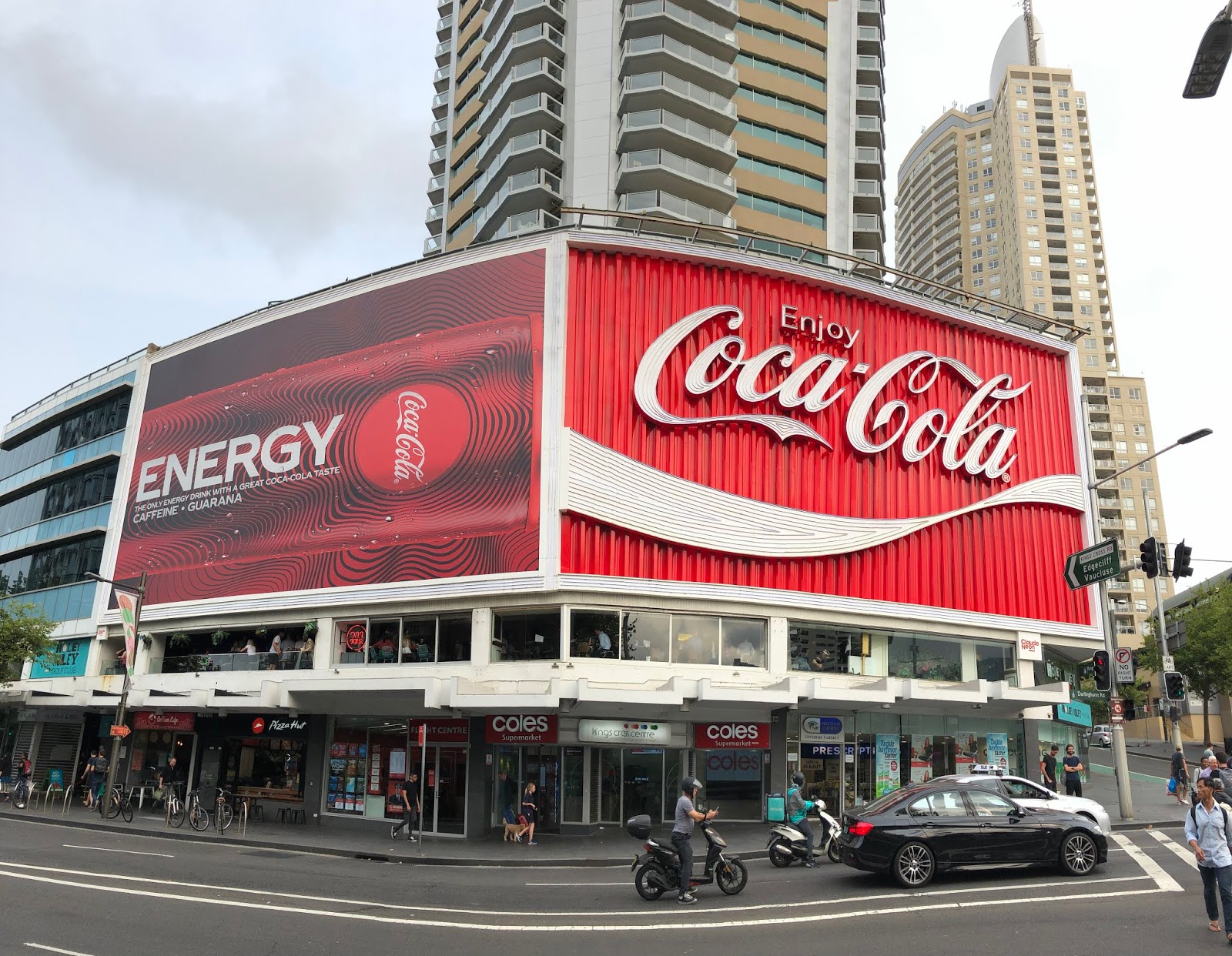 My Coca-Cola® Journey: Coca-Cola Energy Billboard Sydney Australia