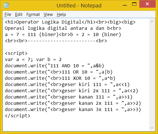 Operator Logika Digital Pada Javascript (AND, OR, XOR, Shift Left ... Operator Logika Digital Pada Javascript (AND, OR, XOR, Shift Left ...