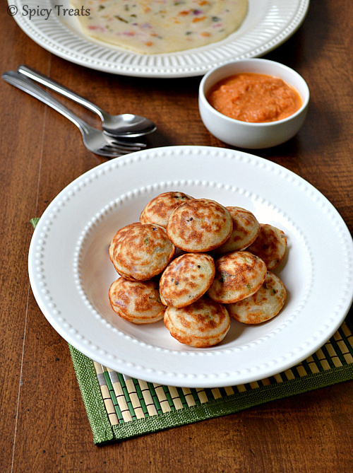Spicy Treats: Kuzhi Paniyaram / Masala Kuzhi Paniyaram / Khara Paniyaram