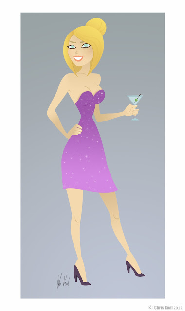 c-real cartoons: Freelance Illustration: Girls Night Out- Final ...