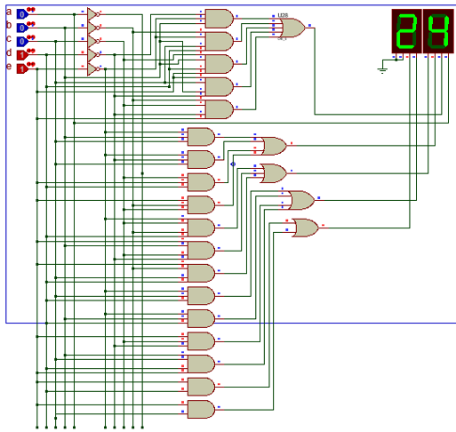 Projet : Transcodeur Binaire 5 bit / BCD et BCD / Binaire 5 bit