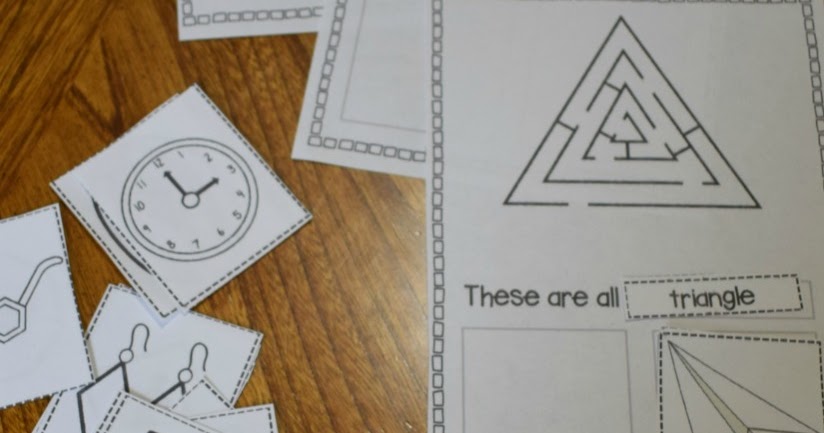 FREE Cut & Paste Shapes Book | testing