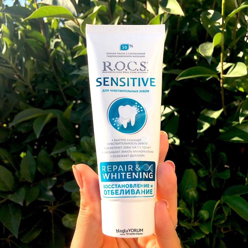 ROCS SENSiTiVE REPAiR WHiTENiNG DİŞ MACUNU ONARIM & BEYAZLATMA ...