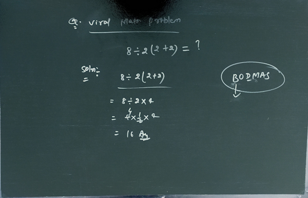 viral math problem 8/2(2+2) answer