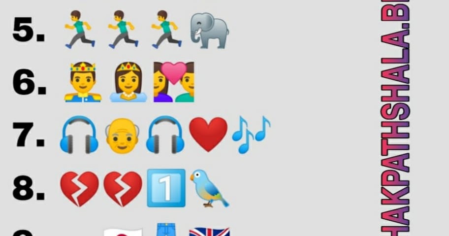 whatsapp emoticons riddles guess the songs challenge - rochak pathshala