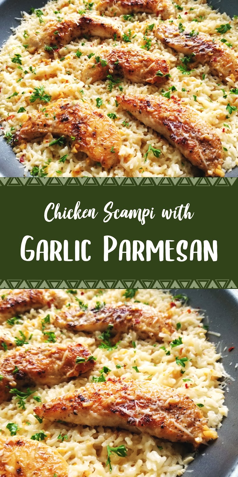 Chicken Scampi with Garlic Parmesan Rice - Jolly Lotus