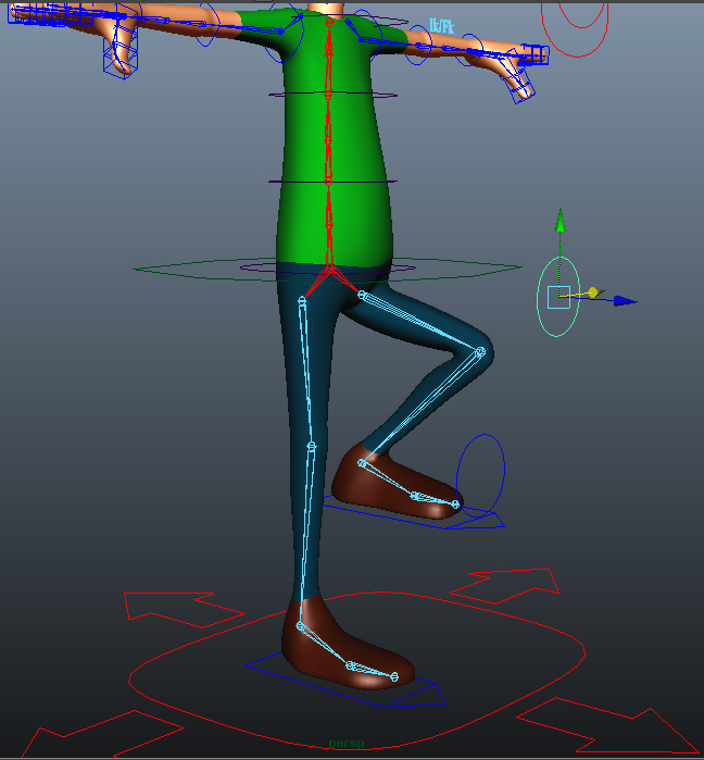 Raahul's 2D and 3D works: Character Rigging