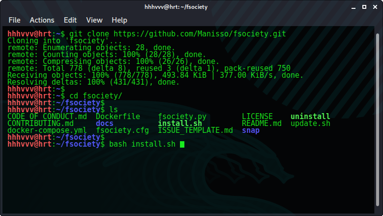 FSOCIETY hacking tools from Mr Robot