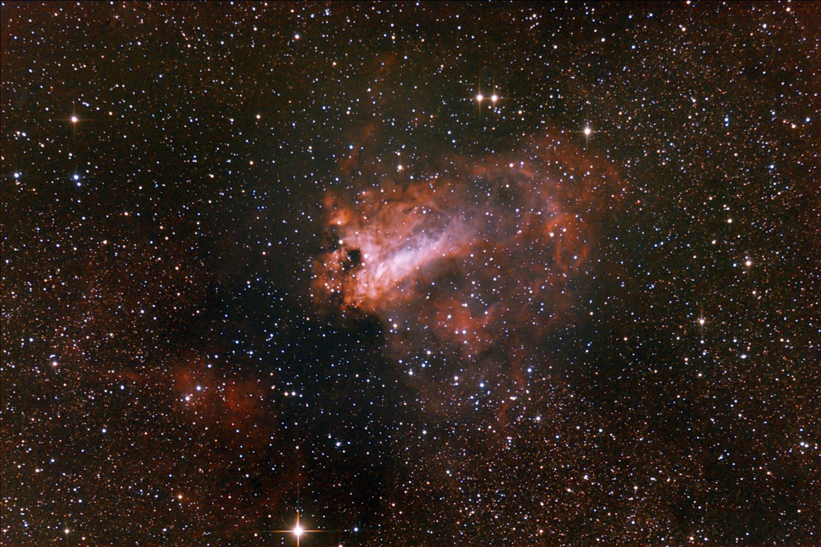 Immagini dal Cosmo. : Nebulosa M17 "omega" nella costellazione del ...