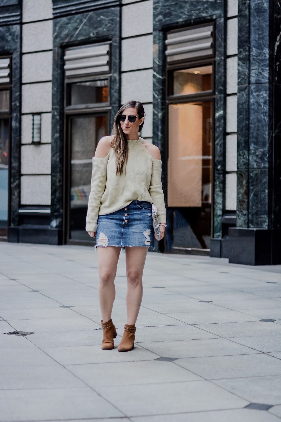 How to Rock a Cold Shoulder in Cold Weather | FASHinNY