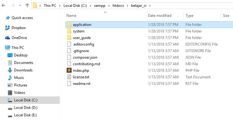 CodeIgniter Folder Structure - ROBIANS BLOG
