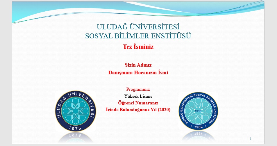 Tez Sunum Slaytı Nasıl Olmalı Akademik Birisi