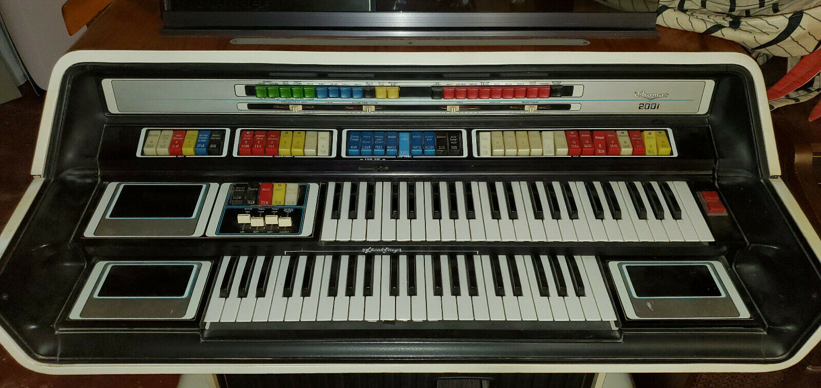 MATRIXSYNTH: 1976 THOMAS 2001 ORGAN ELECTRONIC RETRO SPACE AGE KEYBOARD SYNTHESIZER