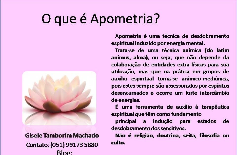Terapeuta Gih Tamborim: O que é apometria?