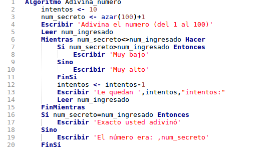 Blog Tic 2°Bachillerato : Pseint 2