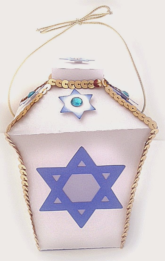 Paper Craft Creations: Jewish Star of David 3D Lantern and Card