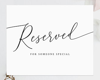 Reservation Signs Template - Collage Template