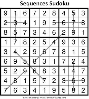 Sequences Sudoku Puzzle (Fun With Sudoku #369)