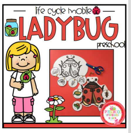 Ladybug Life Cycle Mobile Craft ~ Preschool Printables