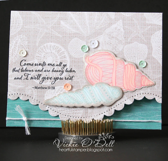 HeARTful Stamper: Swirly Seashell Scripture Cards