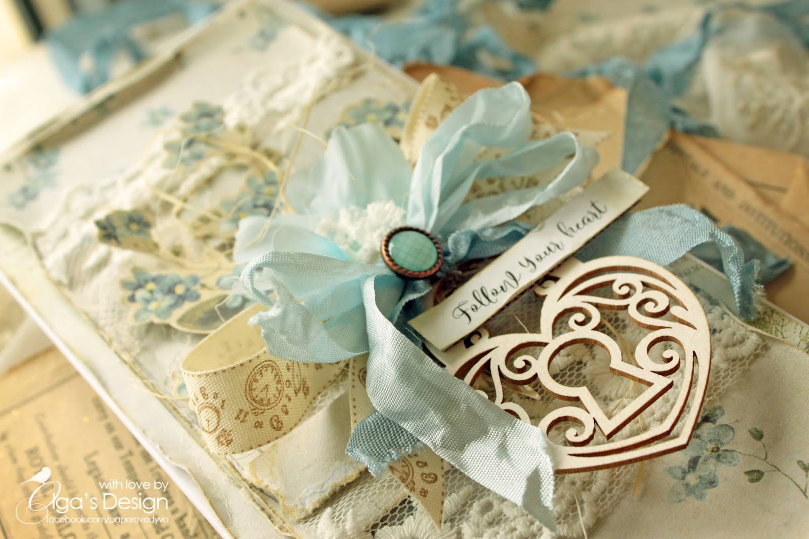 14 Craft Bar: Forget-Me-Not Vintage Card