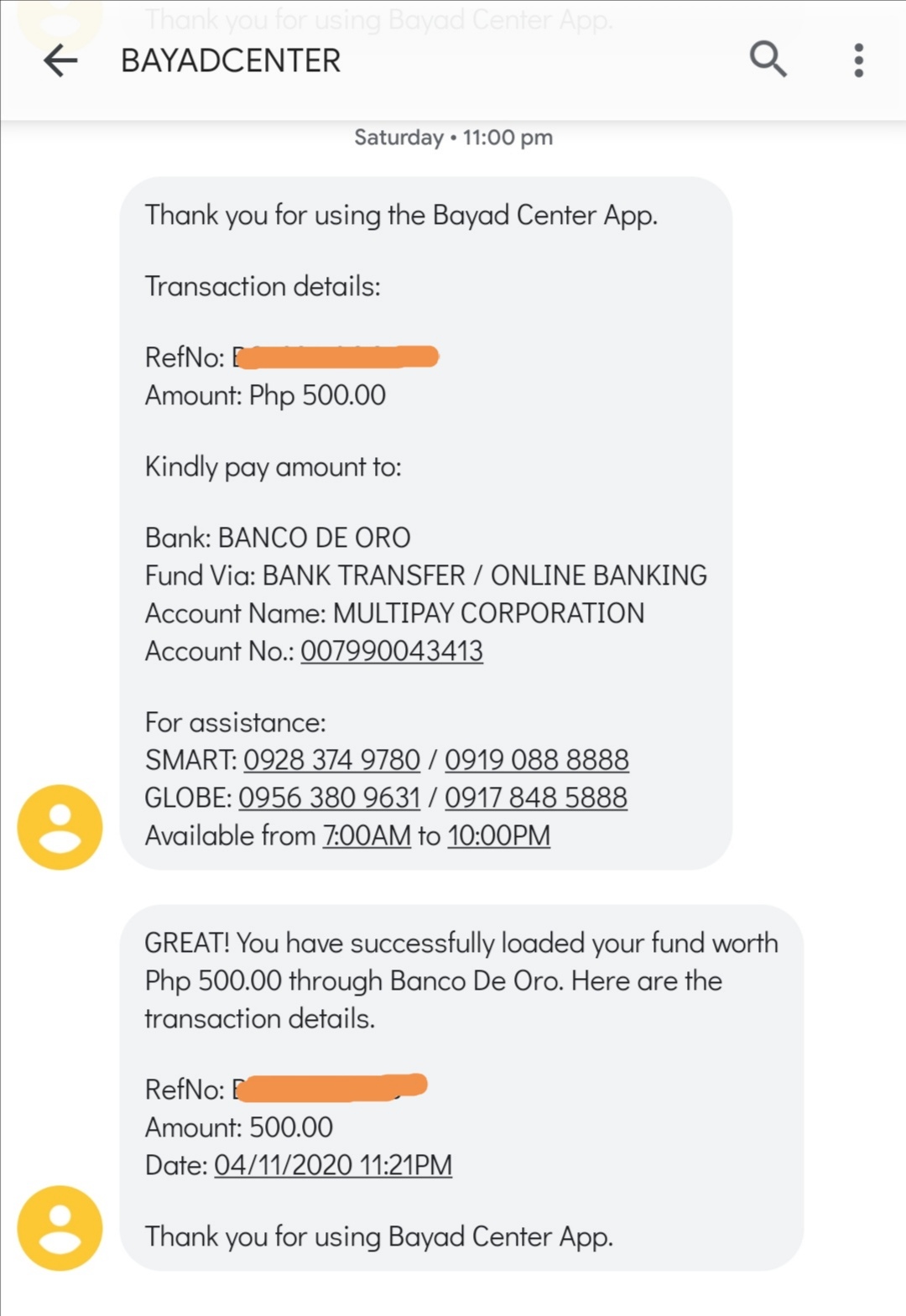 Bayad Center App Registration and Top Up