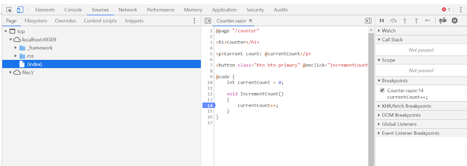 Debugging Blazor Applications