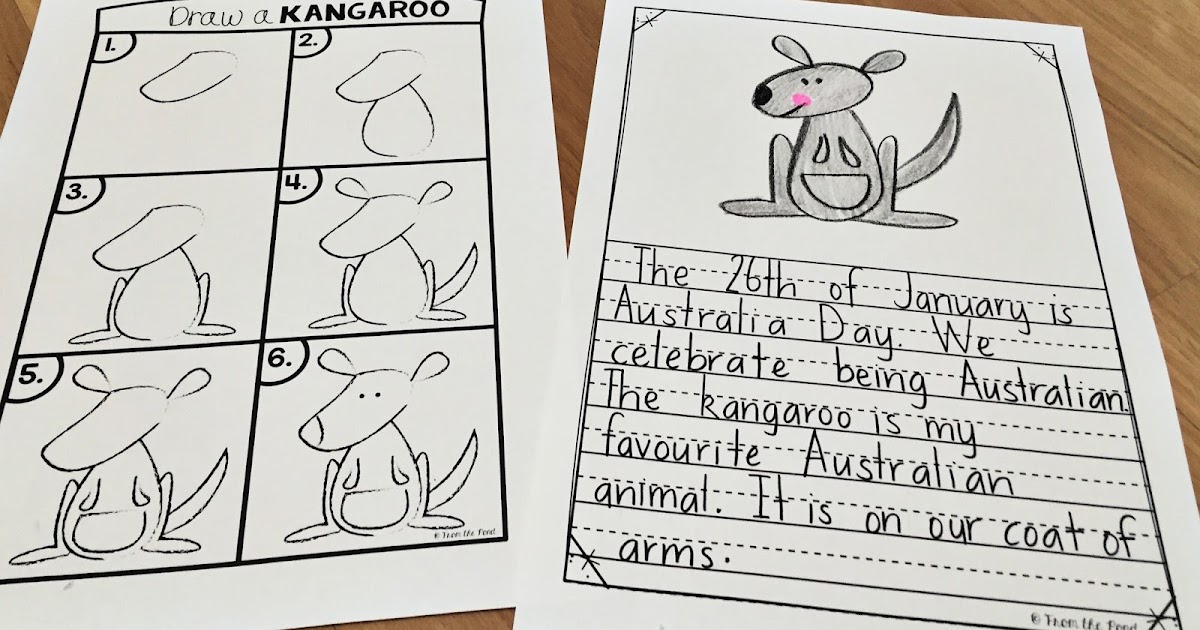 Kangaroo Directed Drawing | From the Pond