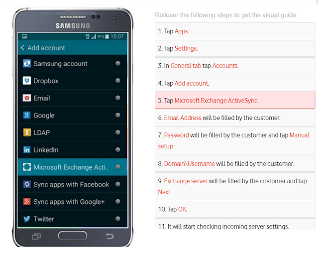 How to Configure Email, Microsoft Exchange Email on Samsung Galaxy ...