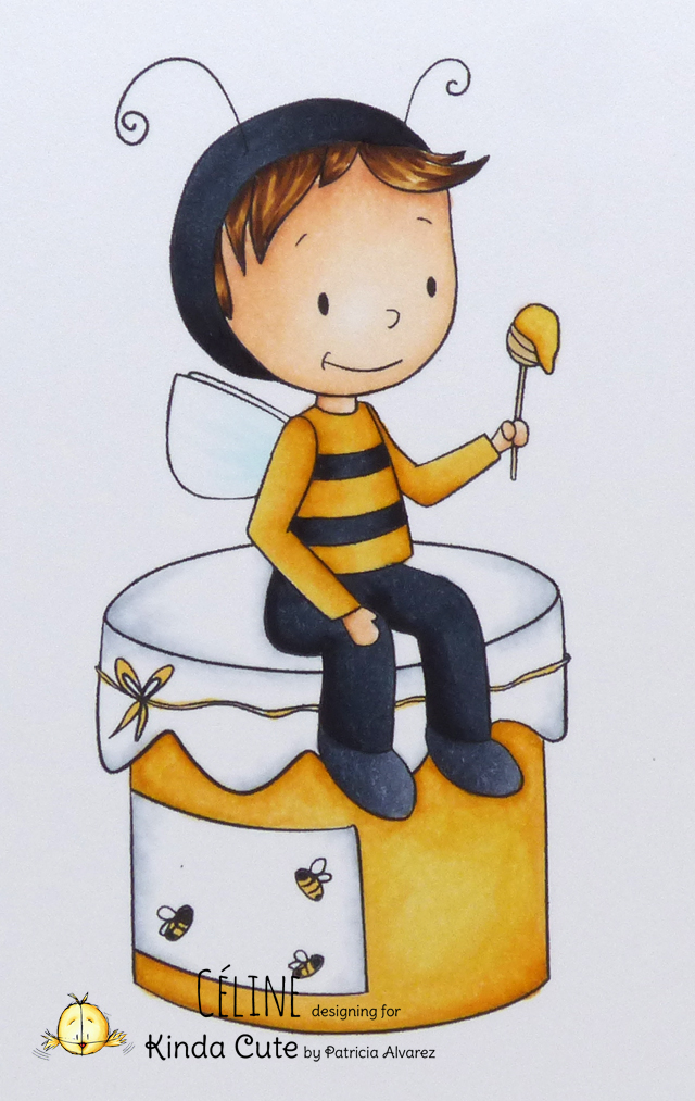 Passionnementcartes: DT Kinda Cute By Patricia " Bee Boy
