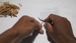 Cara membuat petasan roket dari korek api kayu - Nawi Channel