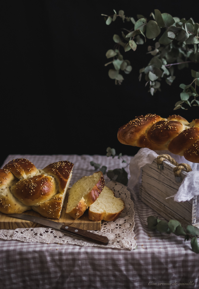 Pan Challah | Con aroma de vainilla - Recetas de repostería