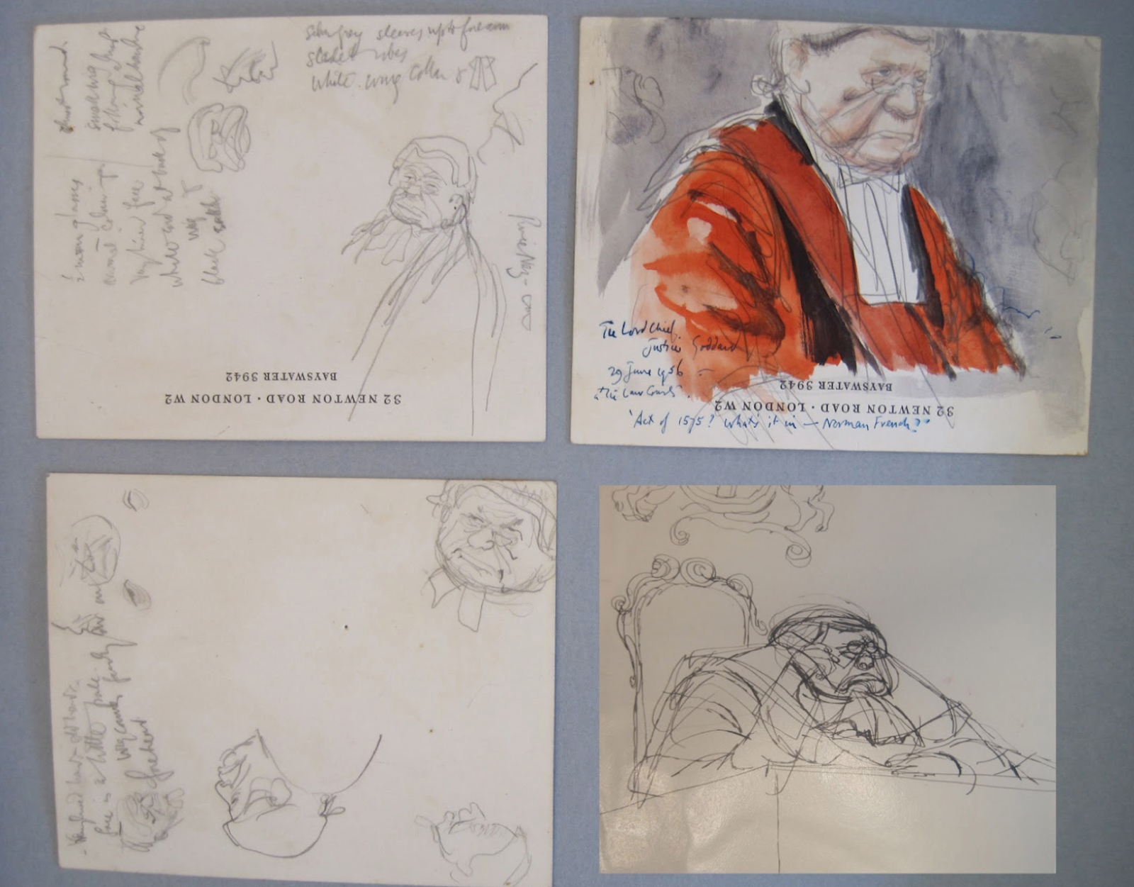 Ronald Searle Tribute: Court Drawing