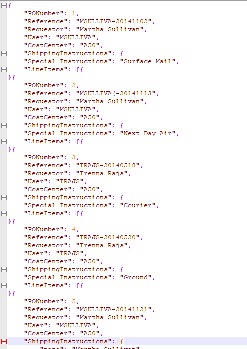 Oracle Underground Bi And Dataviz Oac Querying Json Data With Ajd Autonomous Json Database