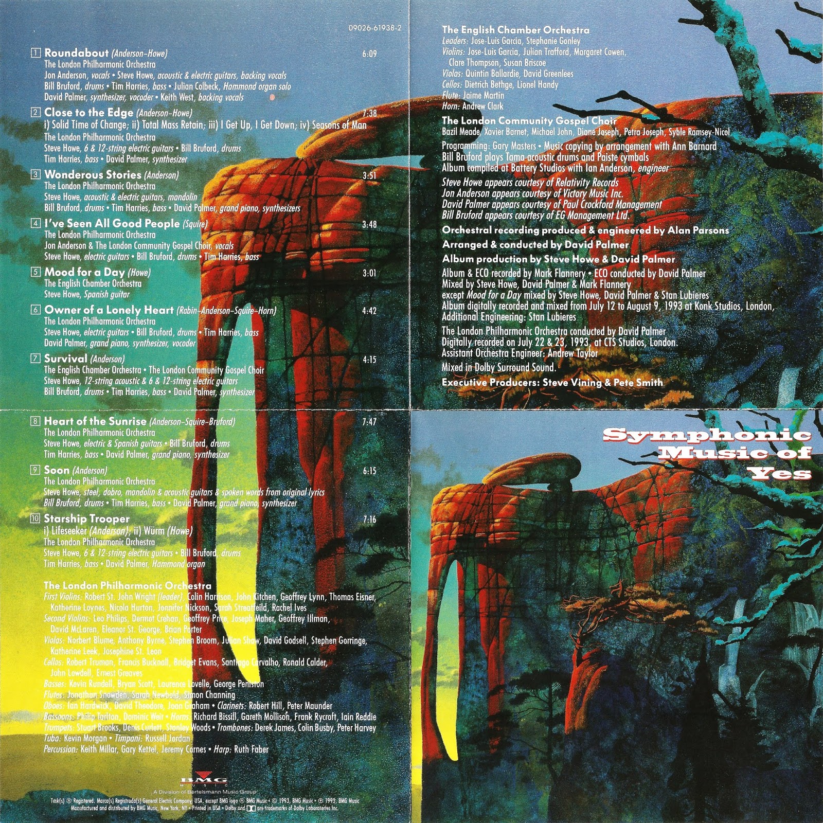1993 Symphonic Music of Yes - Yes - Rockronología