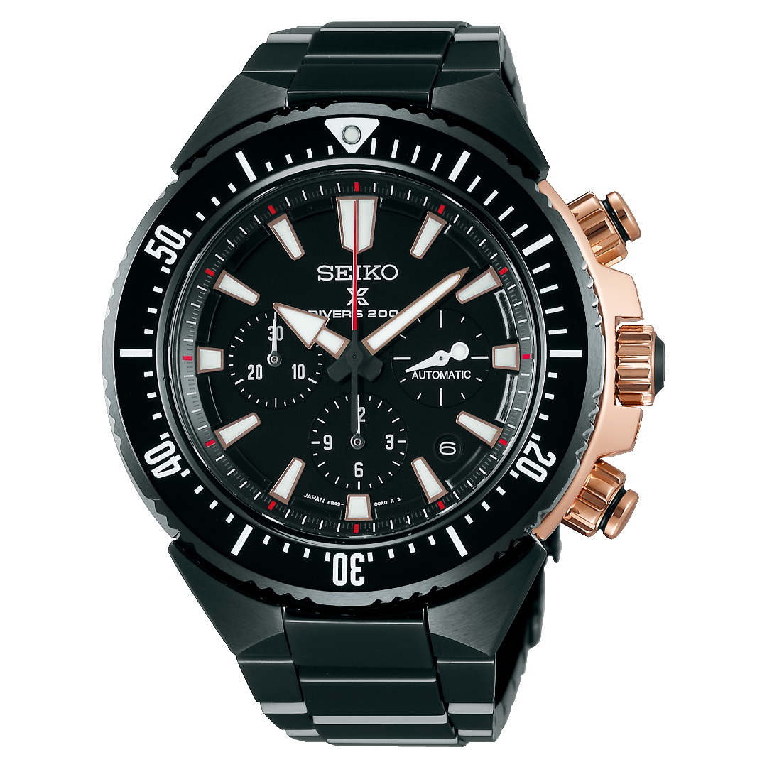 OceanicTime: SEIKO Prospex DIVER Chronograph DLC
