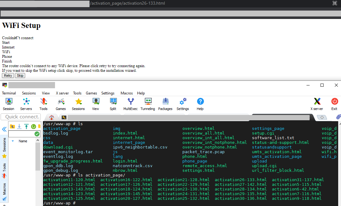 Agux y sus bits: Router Sercomm FG824CD VI - Acceso SSH y más