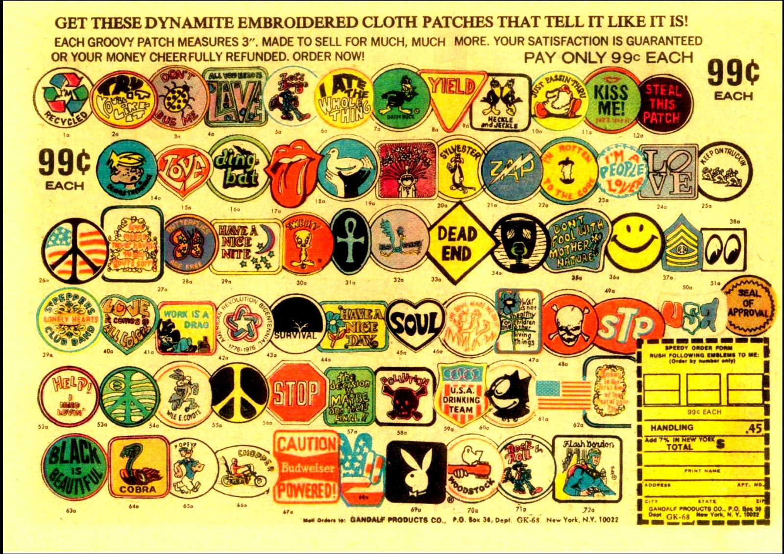 Realm Of Retro : 1970s patches