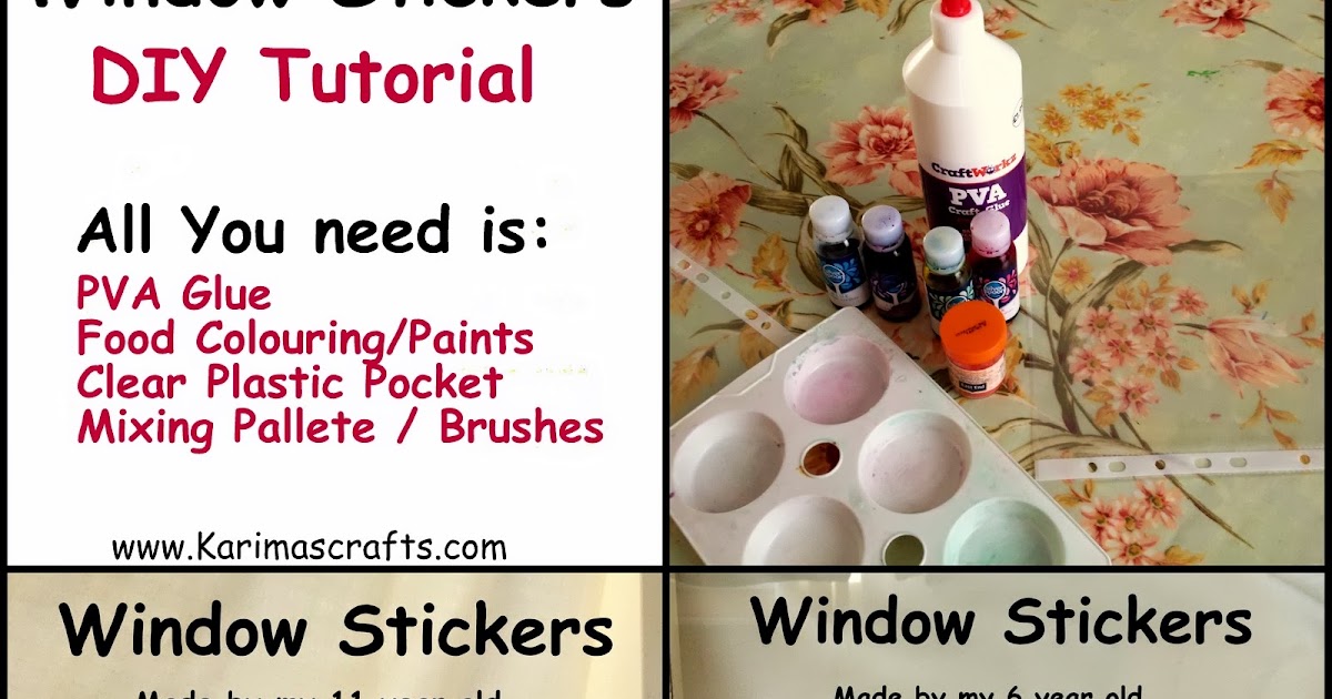 Karima's Crafts: Window Stickers DIY Tutorial - 30 Days of Ramadan Crafts