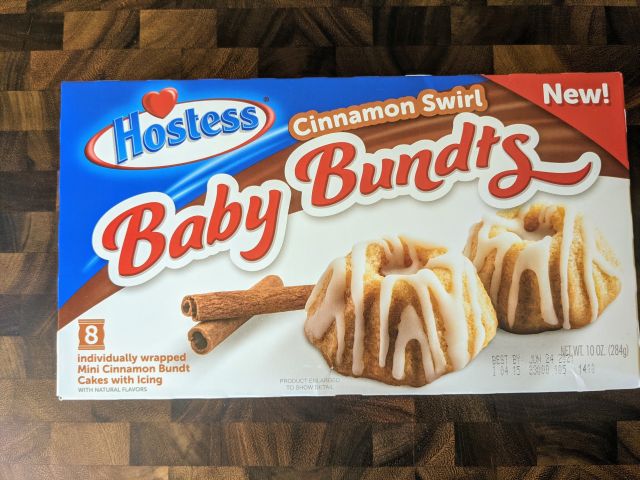 Review: Hostess - Cinnamon Swirl Baby Bundts | Brand Eating
